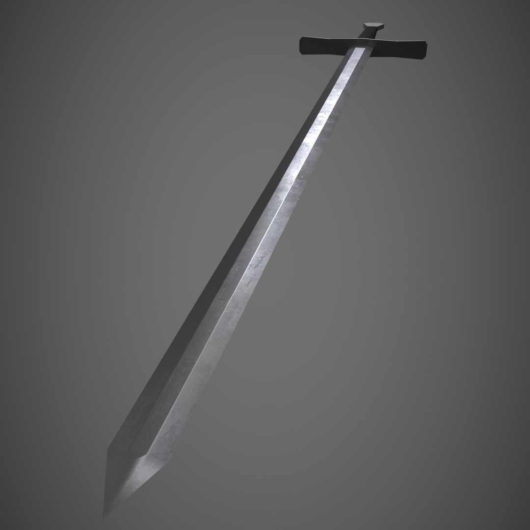 3D Sword Longsword Weapon Model - TurboSquid 1625359