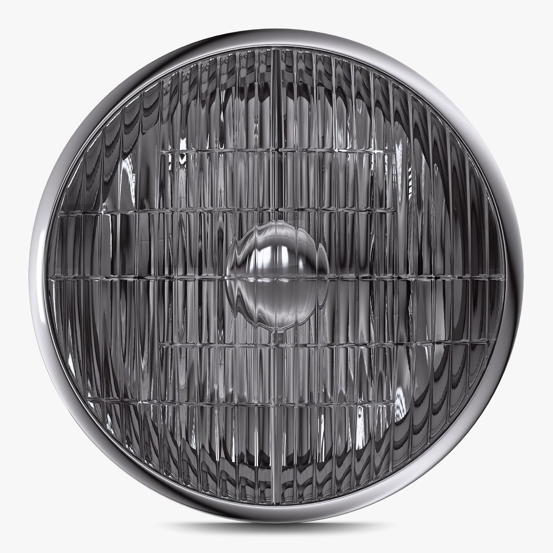 3D Classic Round Headlight V 2 Model - TurboSquid 2047309
