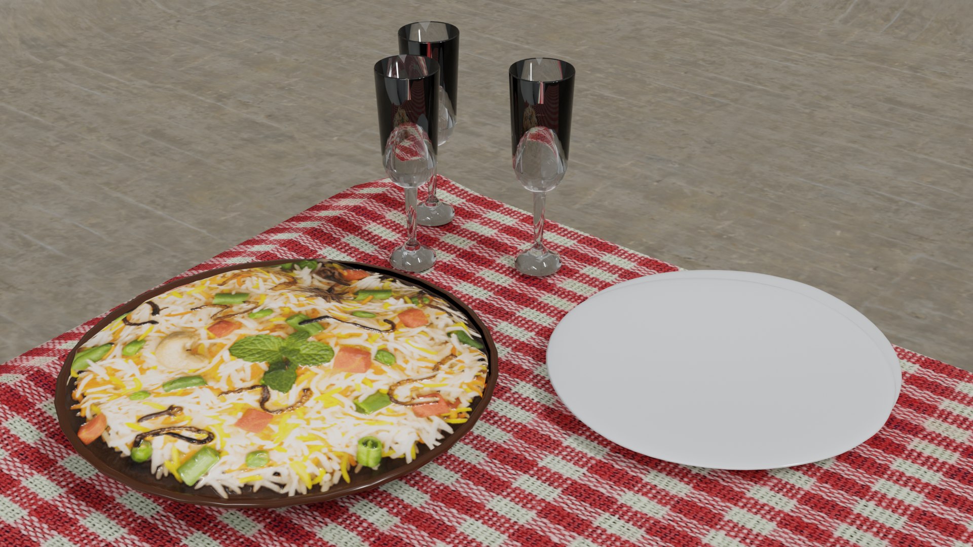 Family Lunch Table - Pack Of 11 Models - Low Poly 3D Model - TurboSquid ...