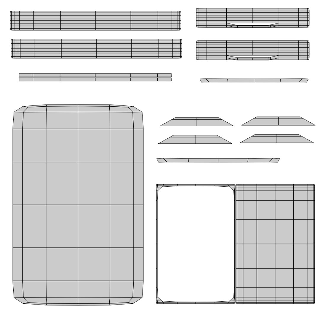 Family Lunch Table - Pack Of 11 Models - Low Poly 3D Model - TurboSquid ...