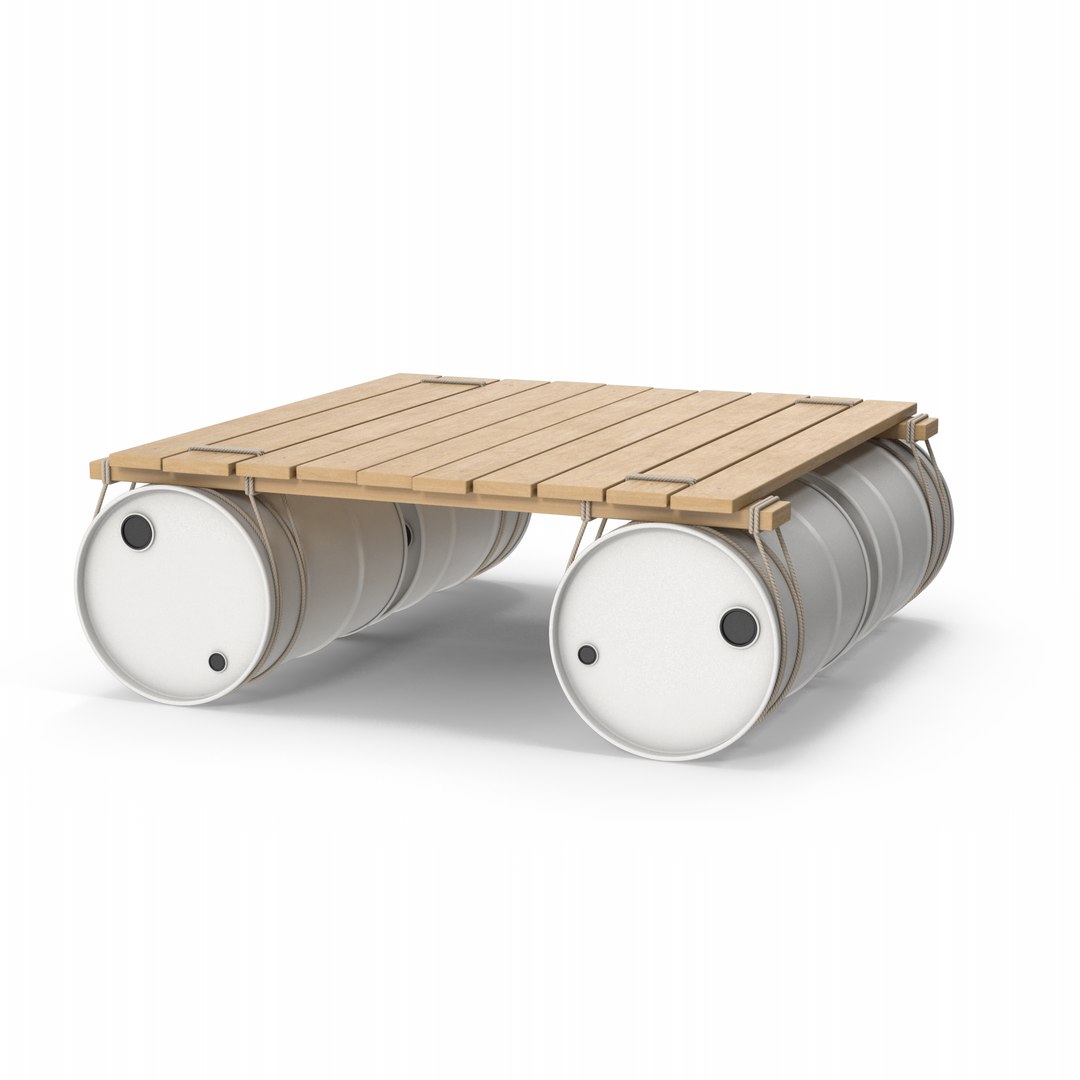 Wooden Raft 3D Model - TurboSquid 2244877