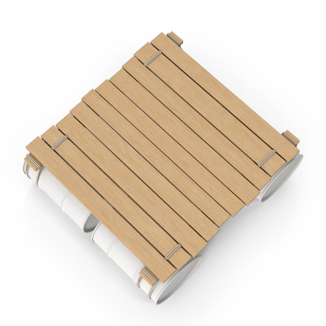 Wooden Raft 3D Model - TurboSquid 2244877