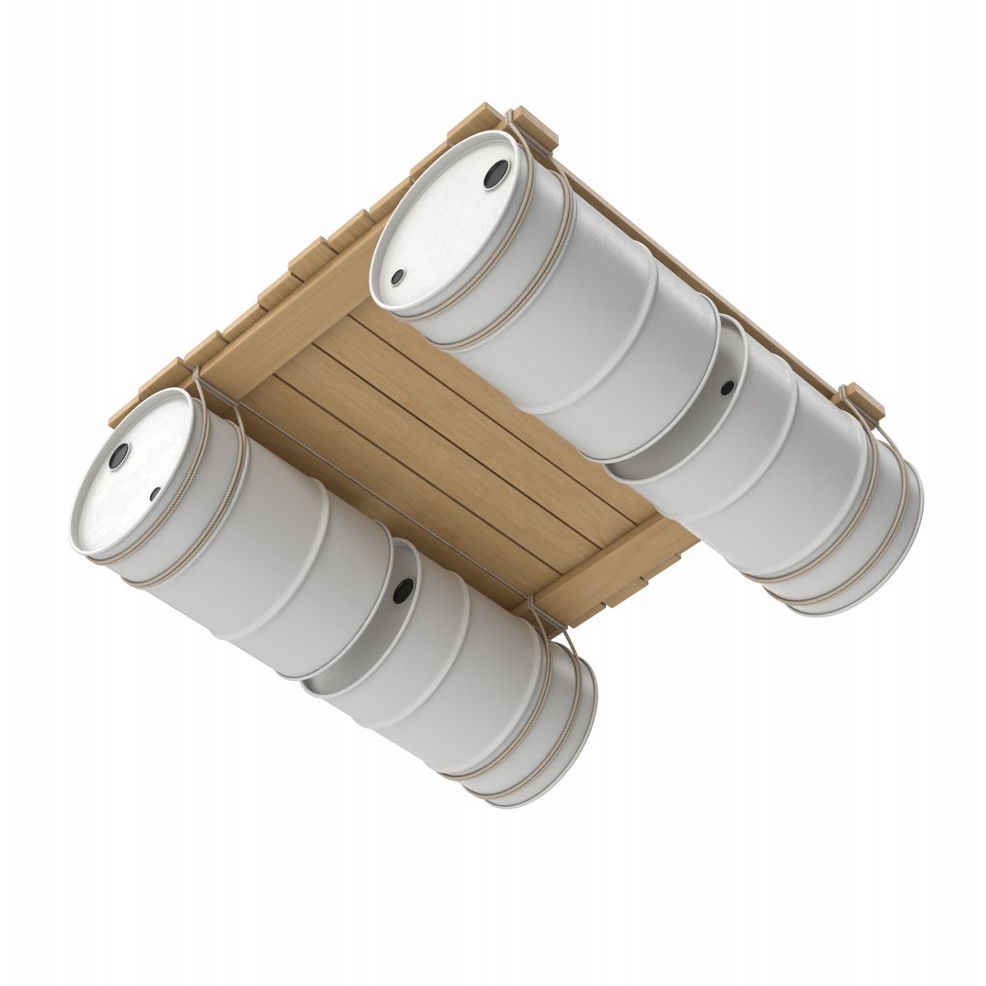 Wooden Raft 3D Model - TurboSquid 2244877