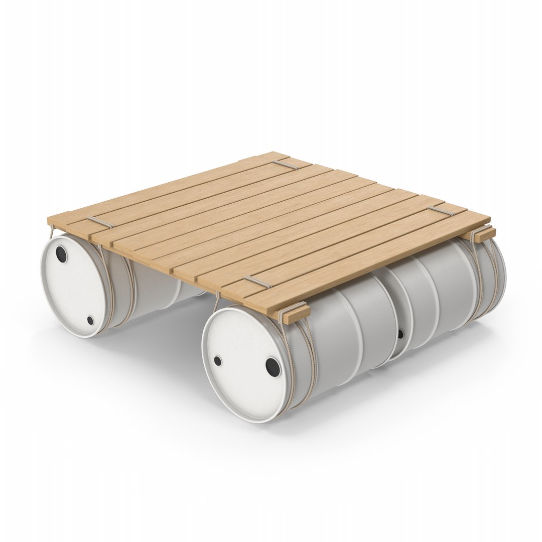 Wooden Raft 3D Model - TurboSquid 2244877