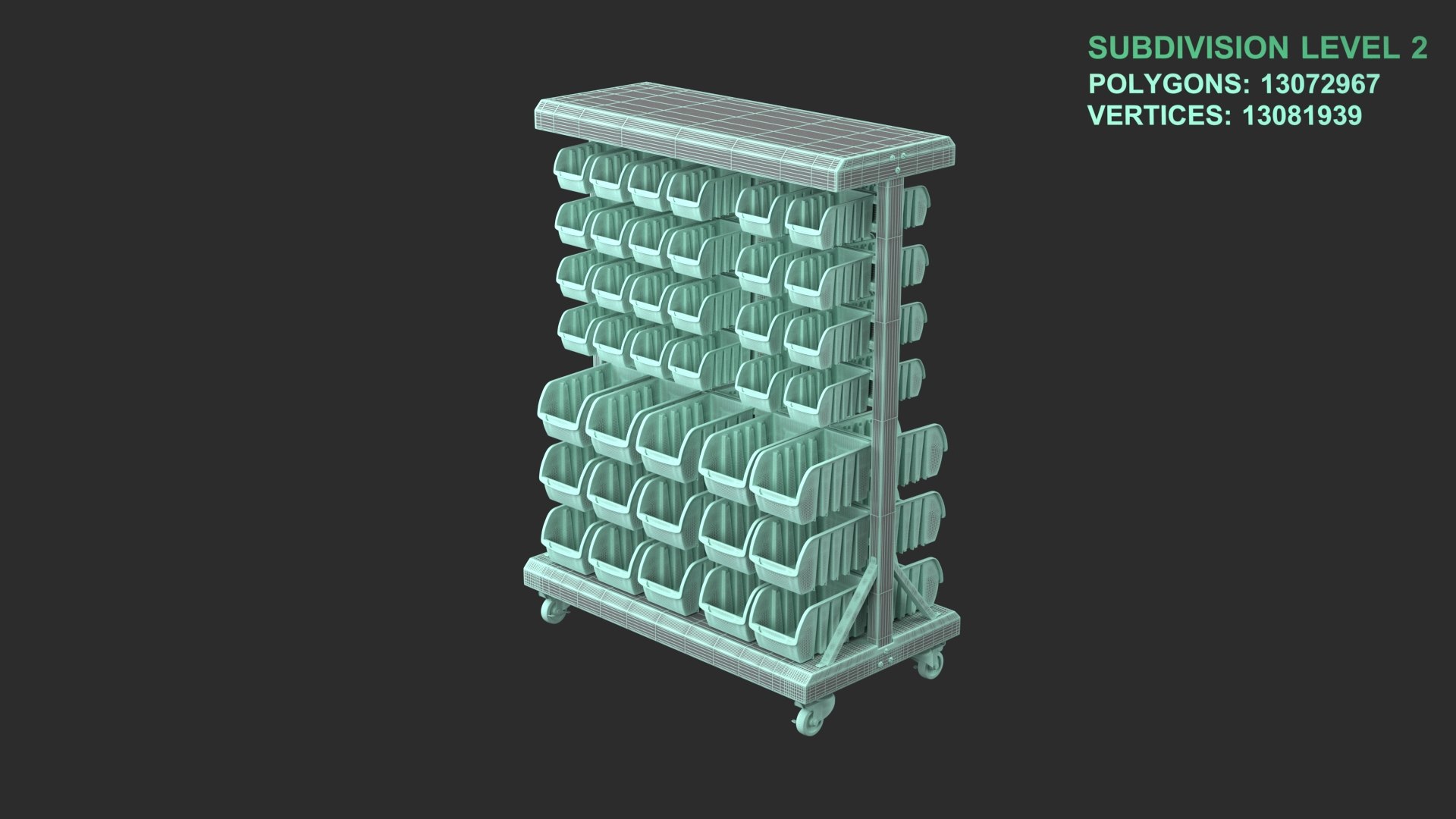 Rolling Bin Cart 3D Model - TurboSquid 2315093