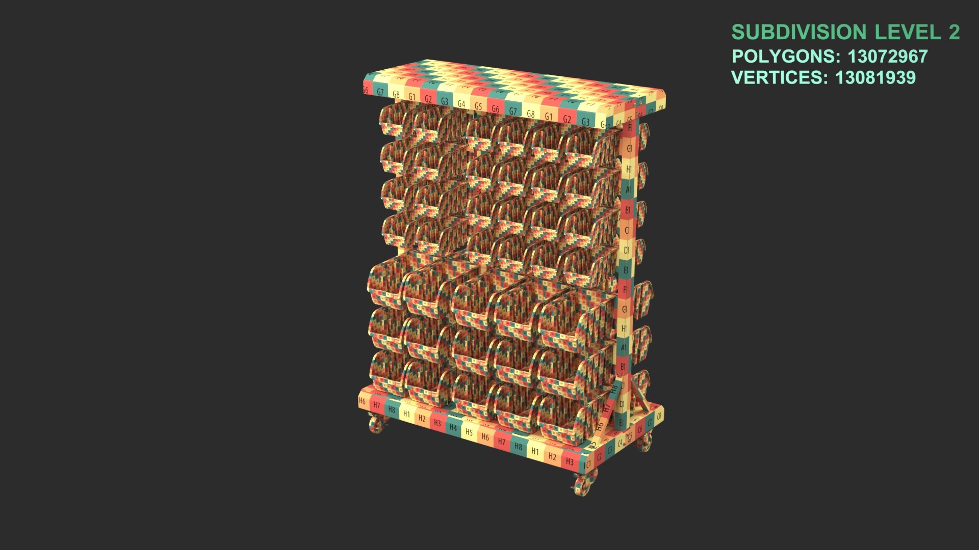 Rolling Bin Cart 3D Model - TurboSquid 2315093