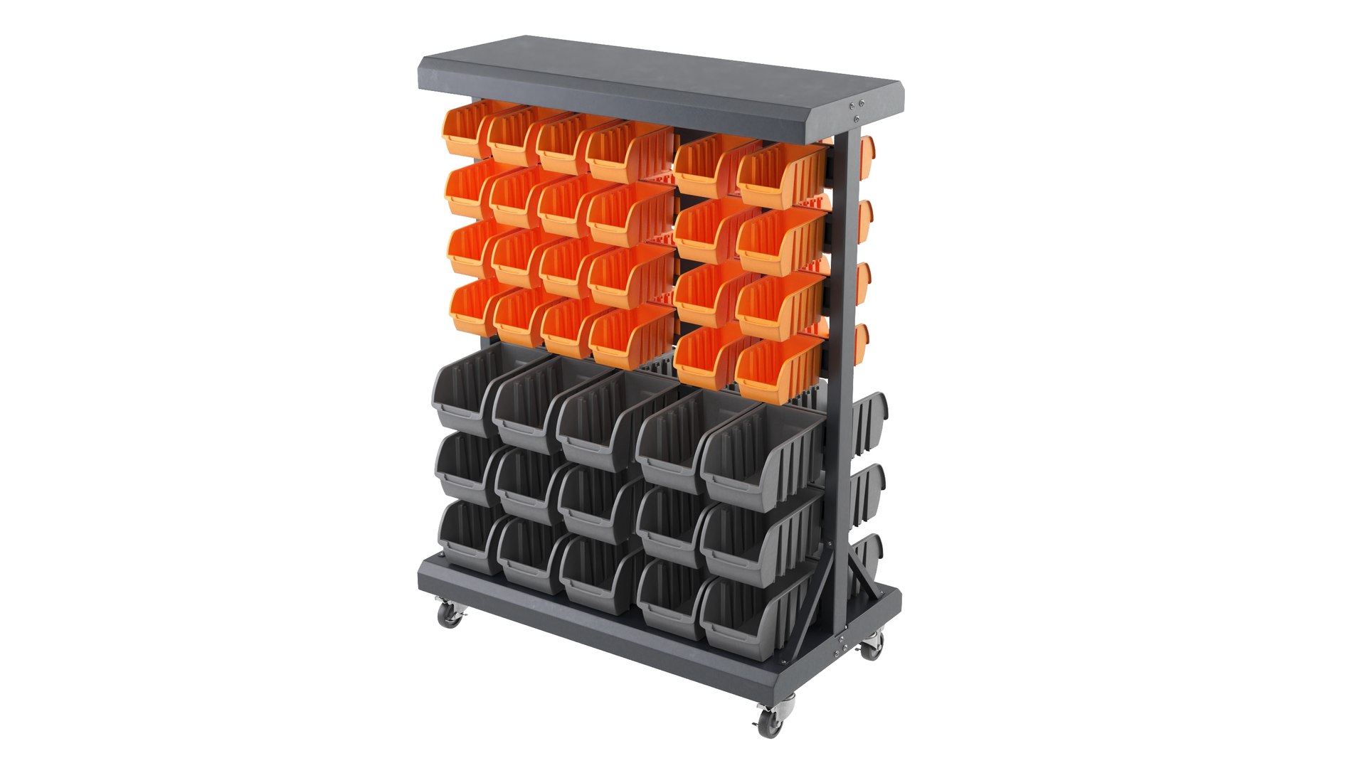 Rolling Bin Cart 3D Model - TurboSquid 2315093