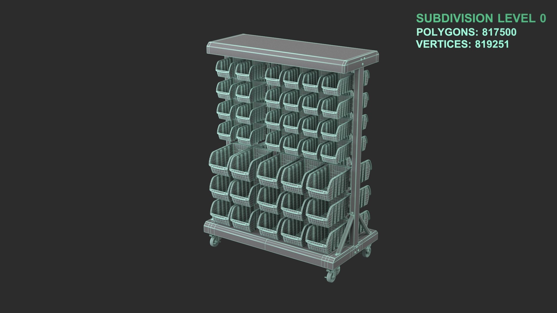 Rolling Bin Cart 3D Model - TurboSquid 2315093