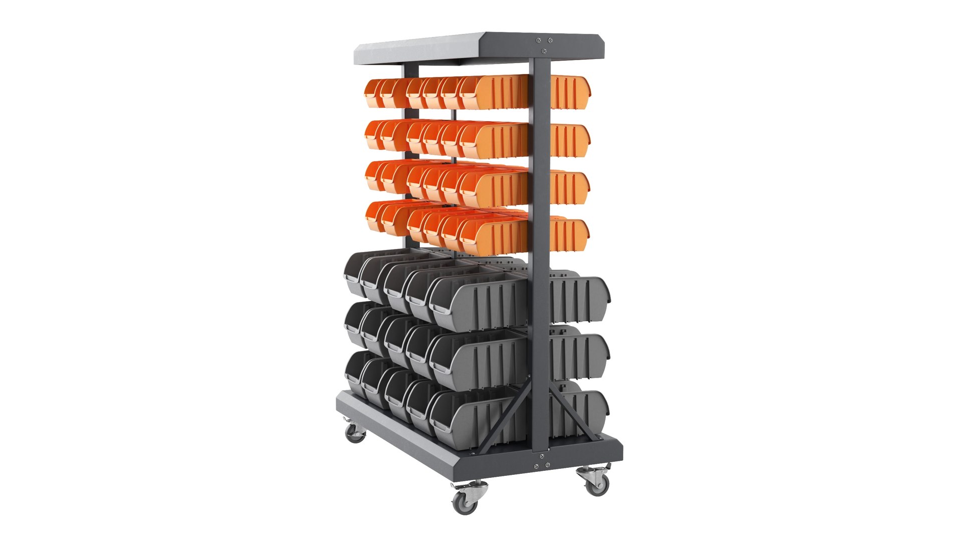 Rolling Bin Cart 3D Model - TurboSquid 2315093