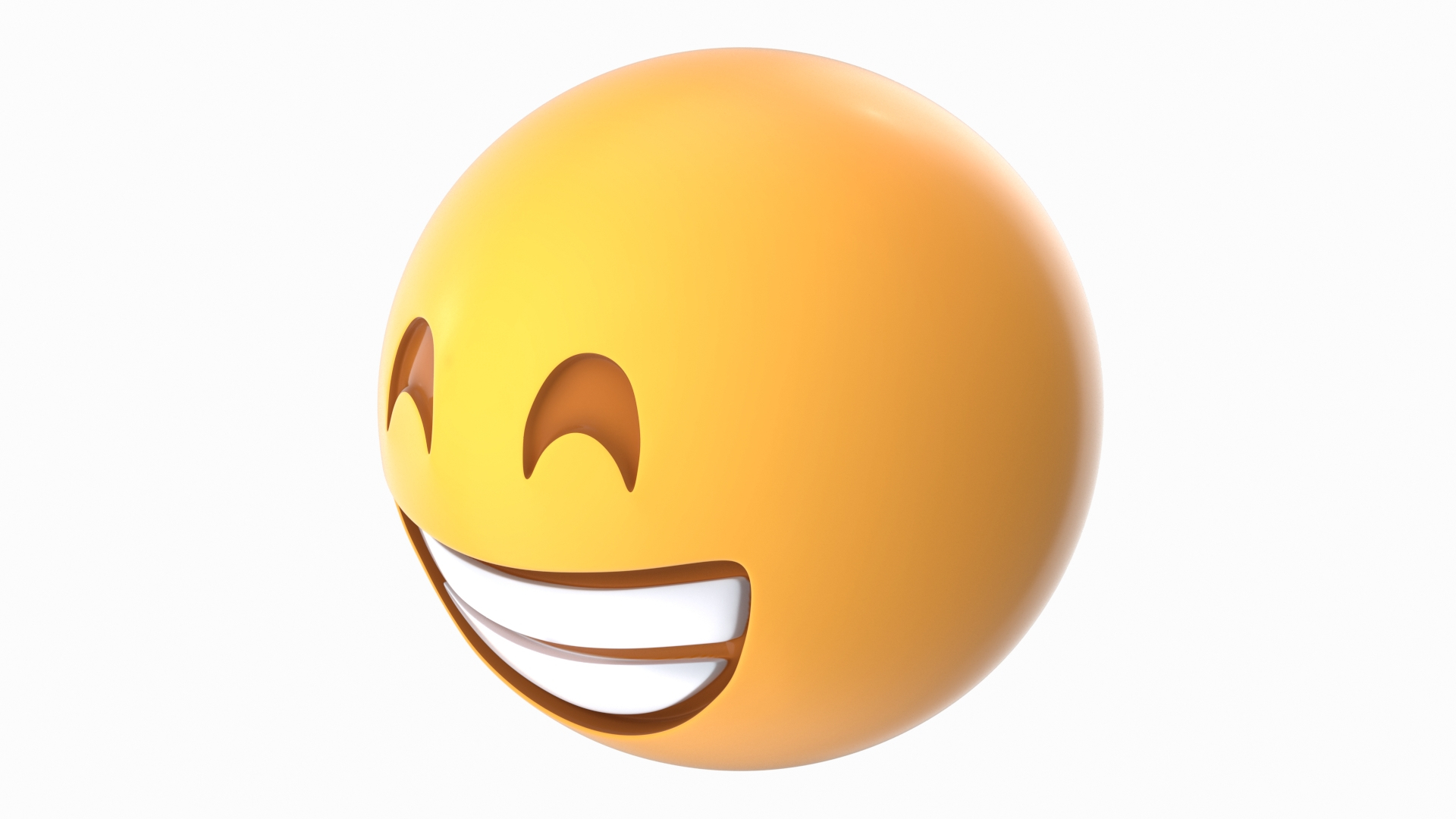Happy emoji 3D model - TurboSquid 1530479