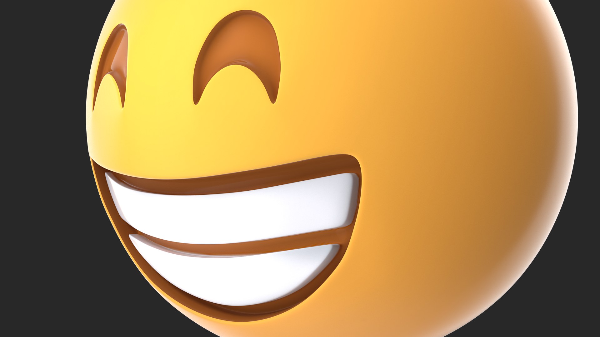 Happy emoji 3D model - TurboSquid 1530479