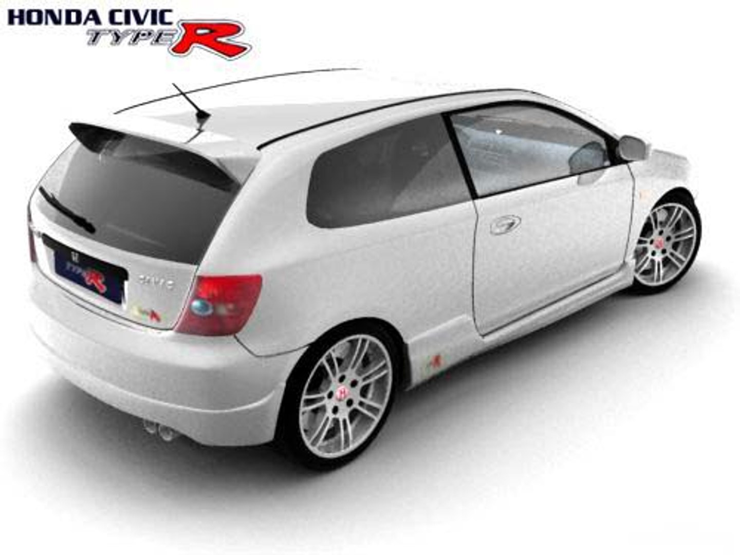 Honda Civic 2003 Type-r 3d Max