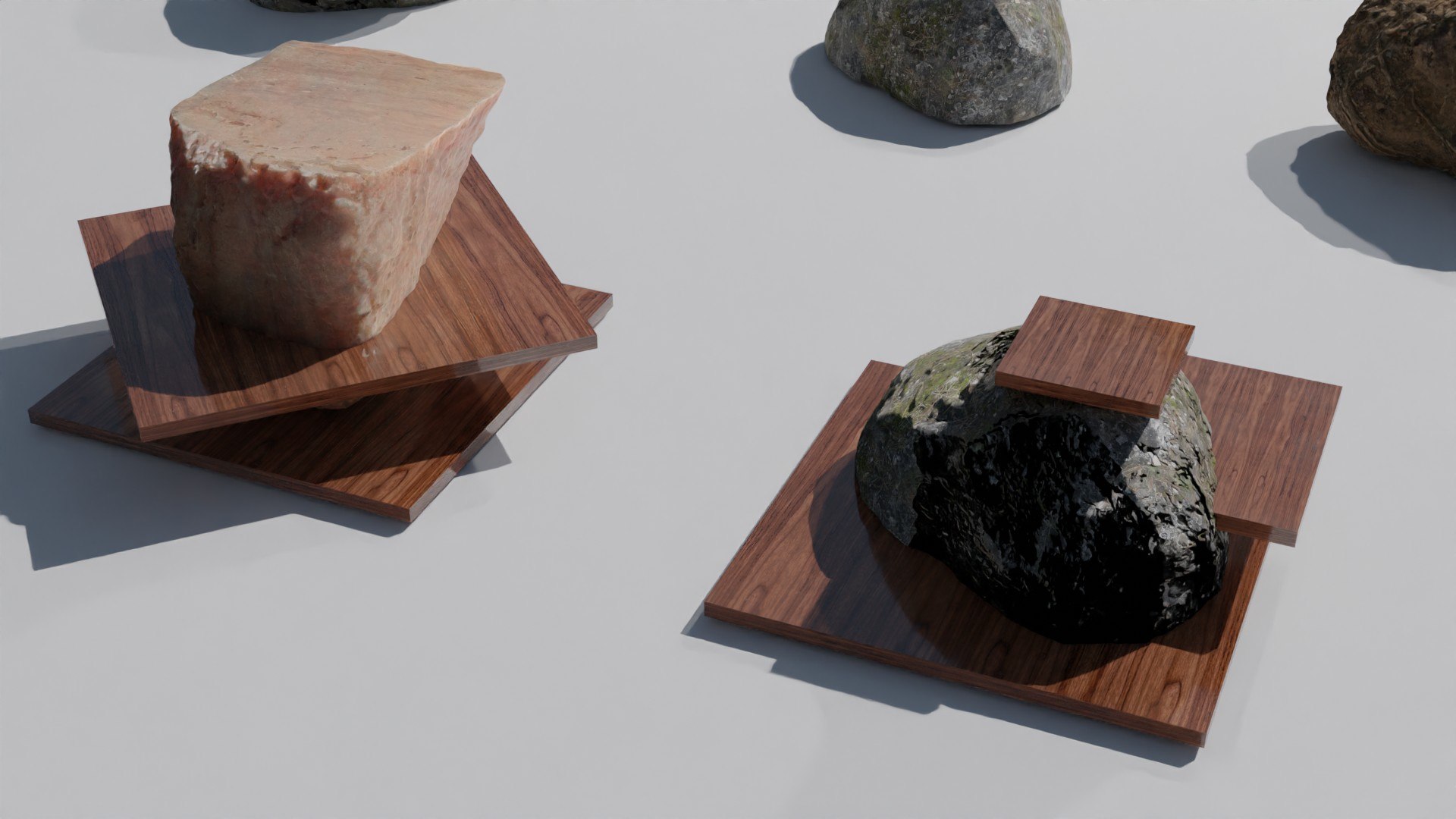 3D model Natural Rock Coffee Table Sculpture Design or Outdoor Chair ...