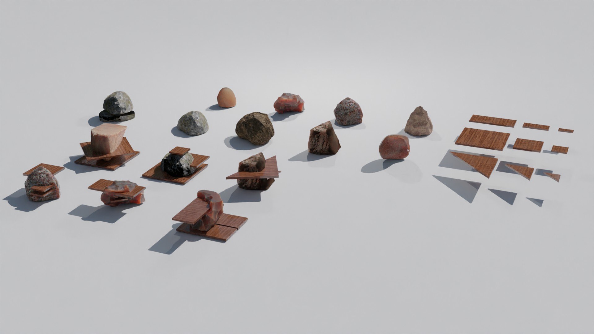 3D Model Natural Rock Coffee Table Sculpture Design Or Outdoor Chair ...