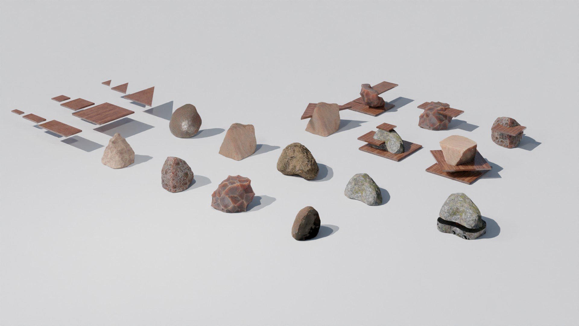 3D Model Natural Rock Coffee Table Sculpture Design Or Outdoor Chair ...