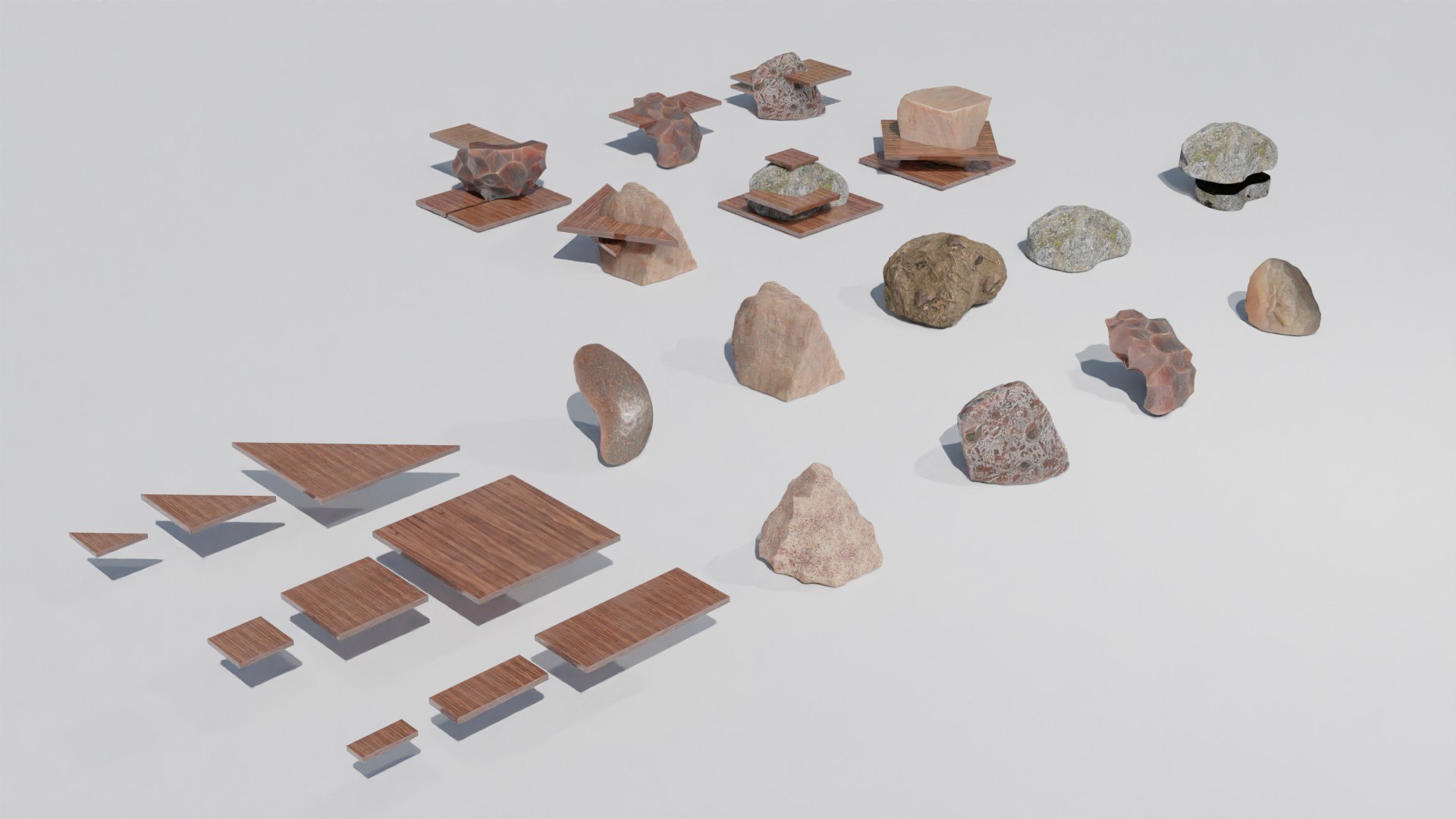 3D Model Natural Rock Coffee Table Sculpture Design Or Outdoor Chair ...