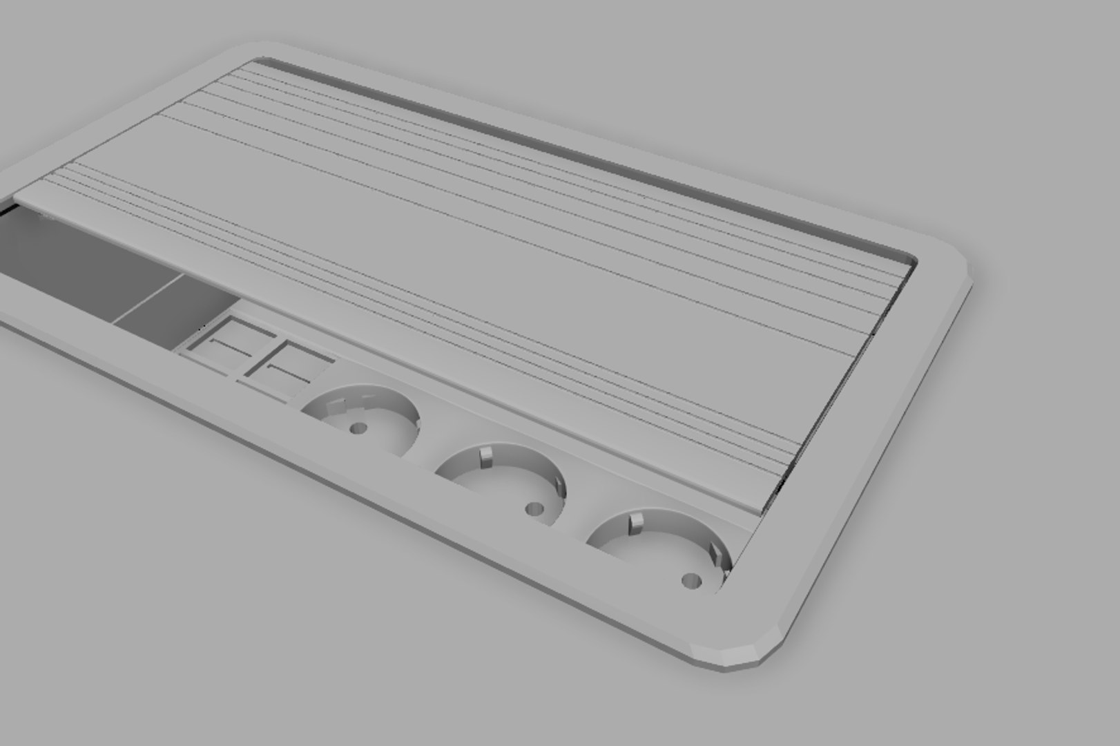 3D desk cover open close - TurboSquid 1371510