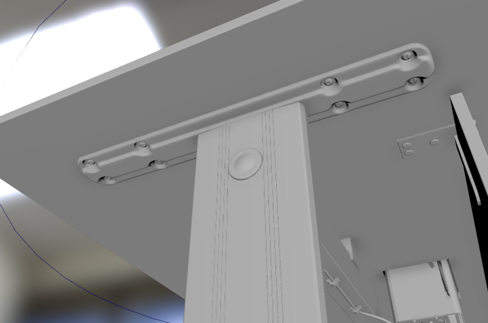 3D desk cover open close - TurboSquid 1371510