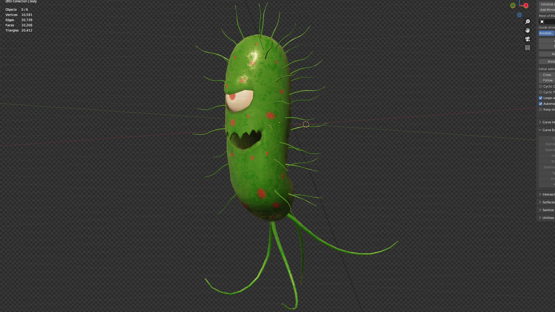 Microbe 1 3D Model - TurboSquid 2001087