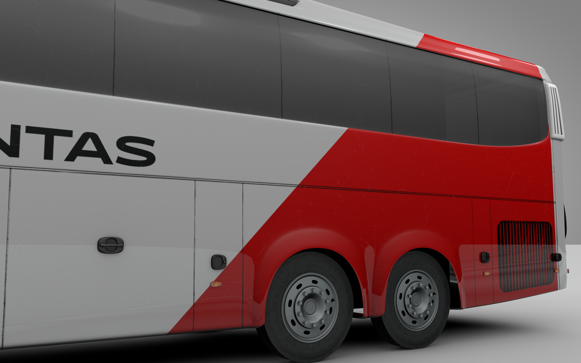 Shuttle bus qantas 3D model - TurboSquid 1685024