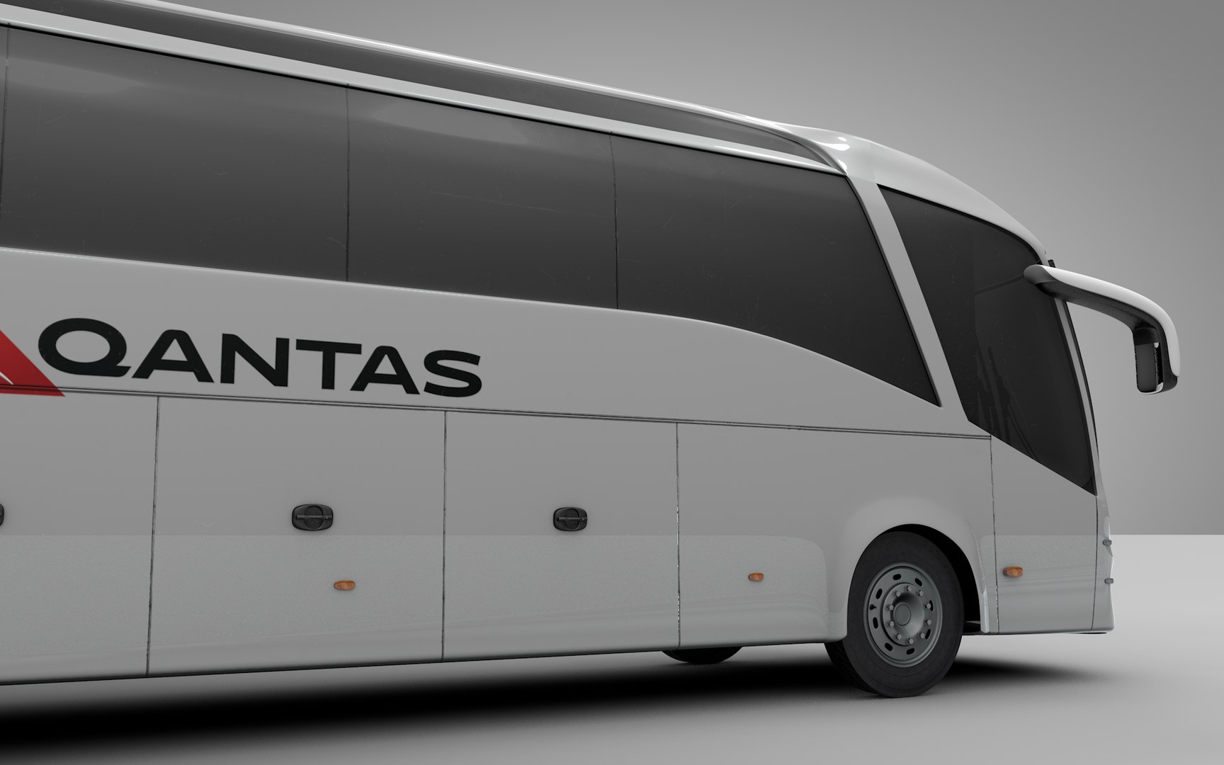 Shuttle Bus Qantas 3D Model - TurboSquid 1685024