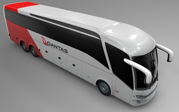 Shuttle bus qantas 3D model - TurboSquid 1685024