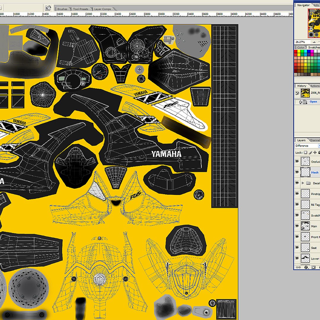 Yamaha Bike R6 3d Model