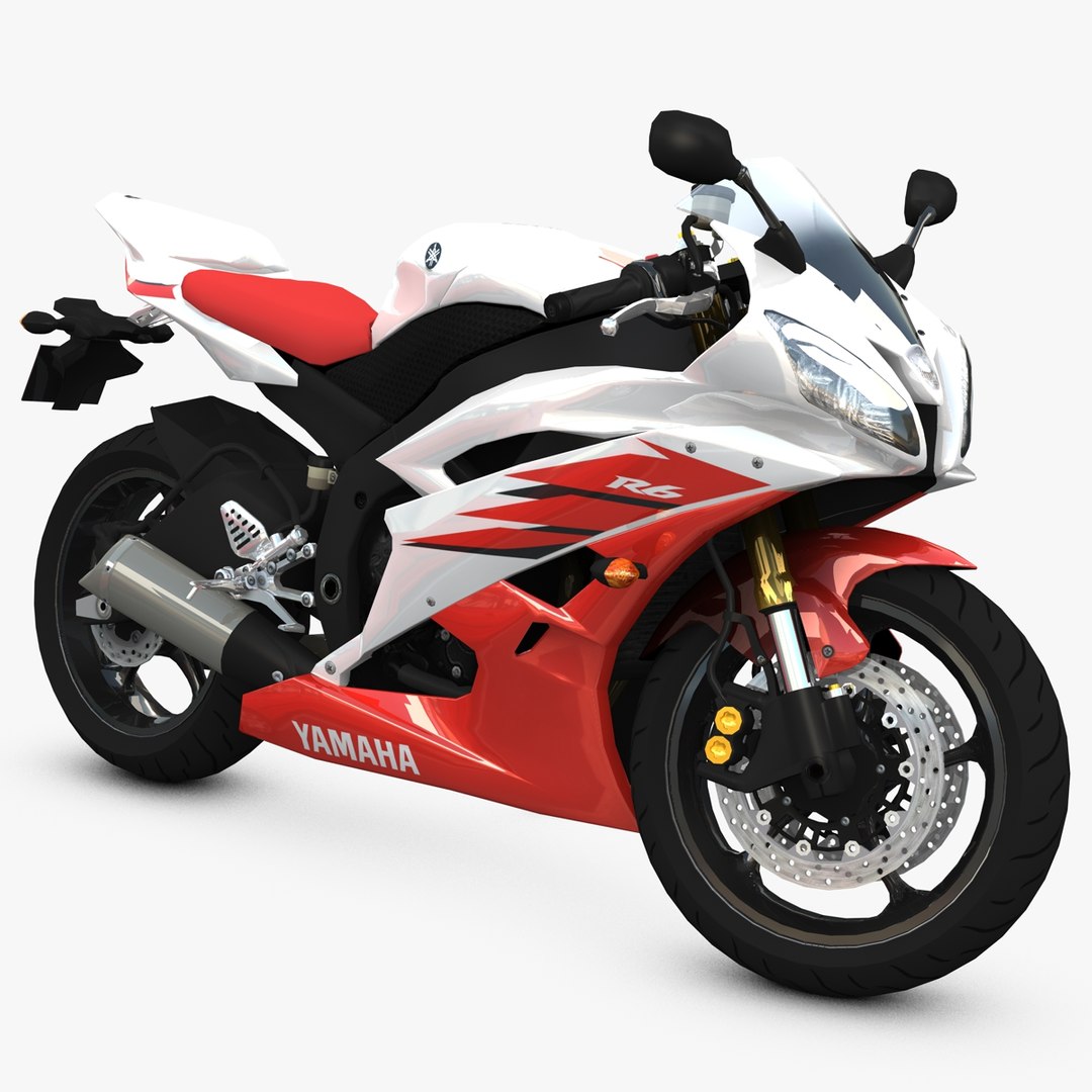 Yamaha Bike R6 3d Model