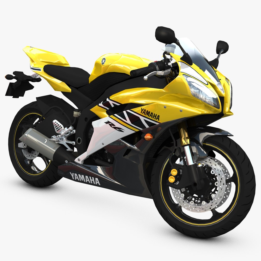 Yamaha Bike R6 3d Model