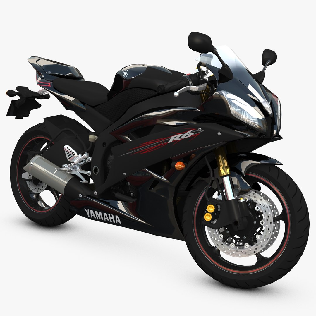 Yamaha Bike R6 3d Model