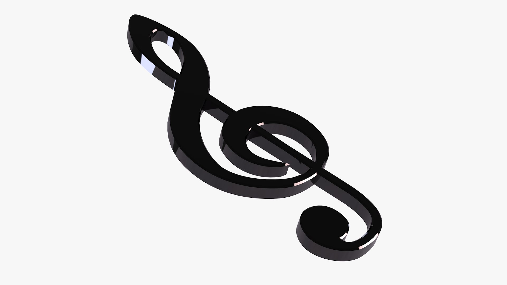 3D Treble Clef - TurboSquid 1825604