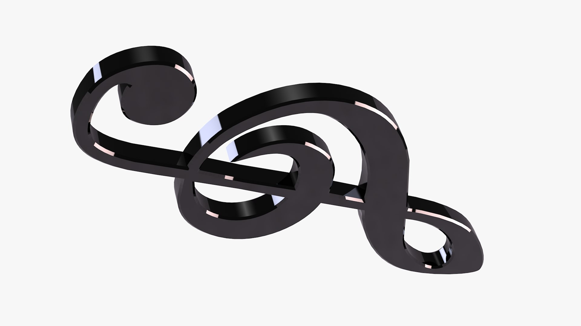3D Treble Clef - TurboSquid 1825604