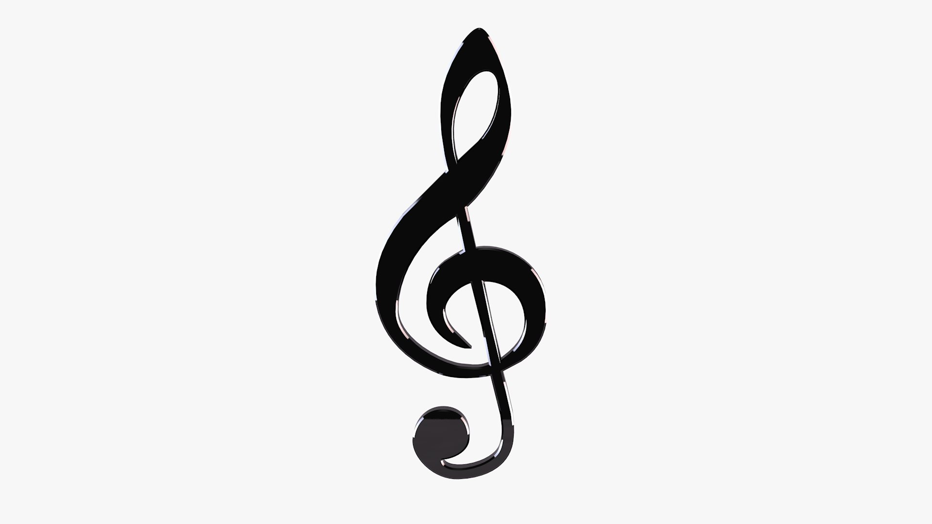 3D Treble Clef - TurboSquid 1825604