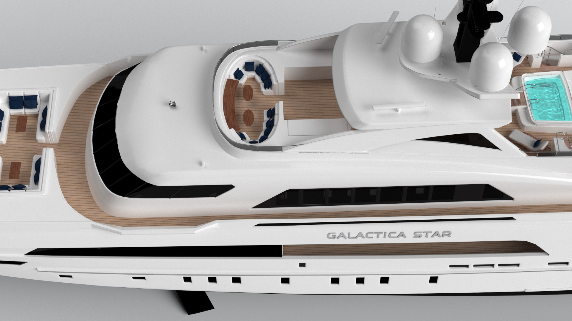 Galactica yacht 3D model - TurboSquid 1664749