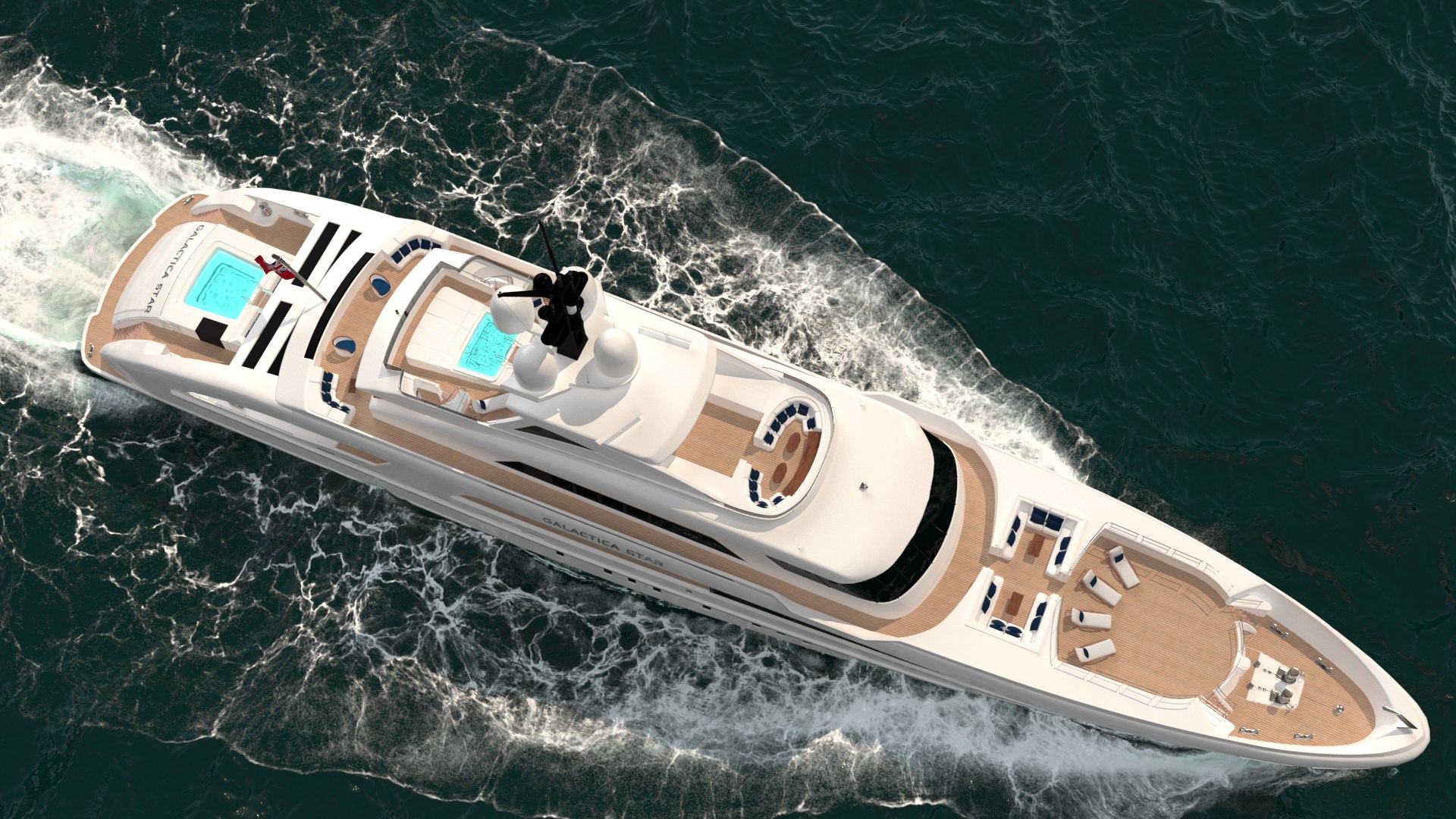 Galactica yacht 3D model - TurboSquid 1664749