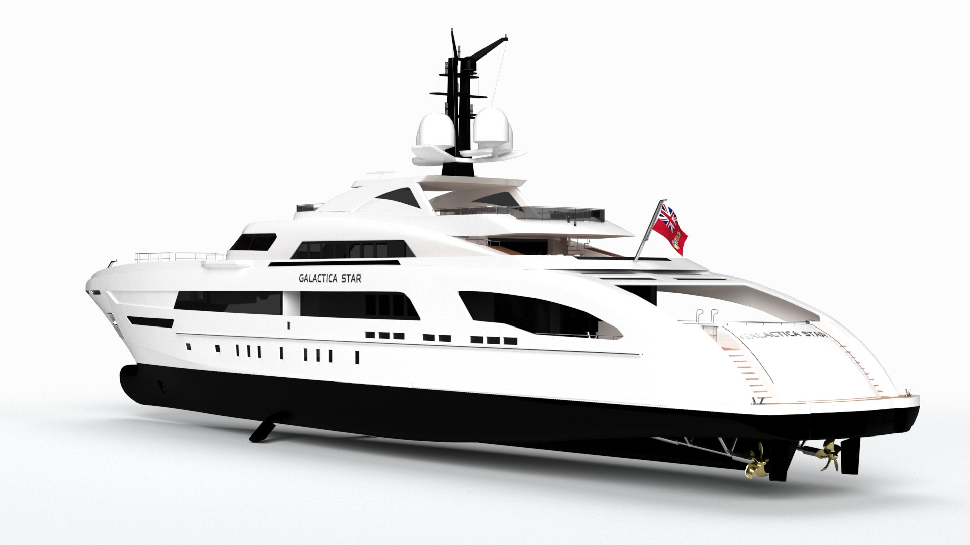 Galactica yacht 3D model - TurboSquid 1664749