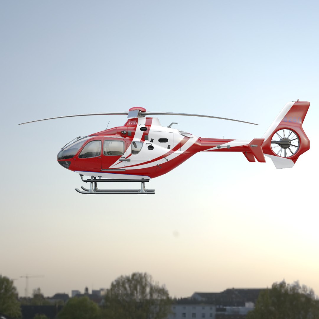 eurocopter ec 135 medical 3d max