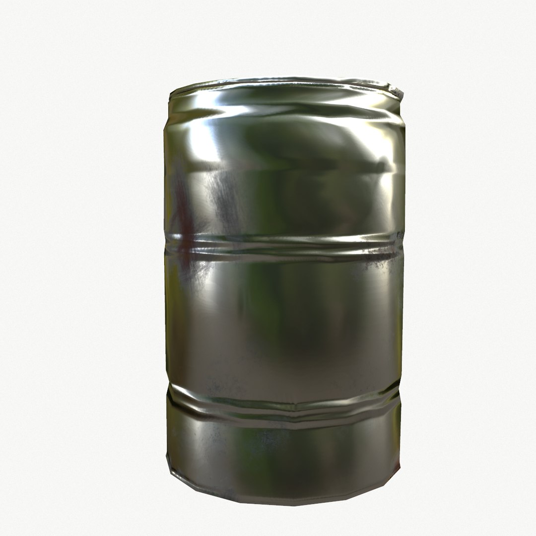 3d Barrel Oil Objects