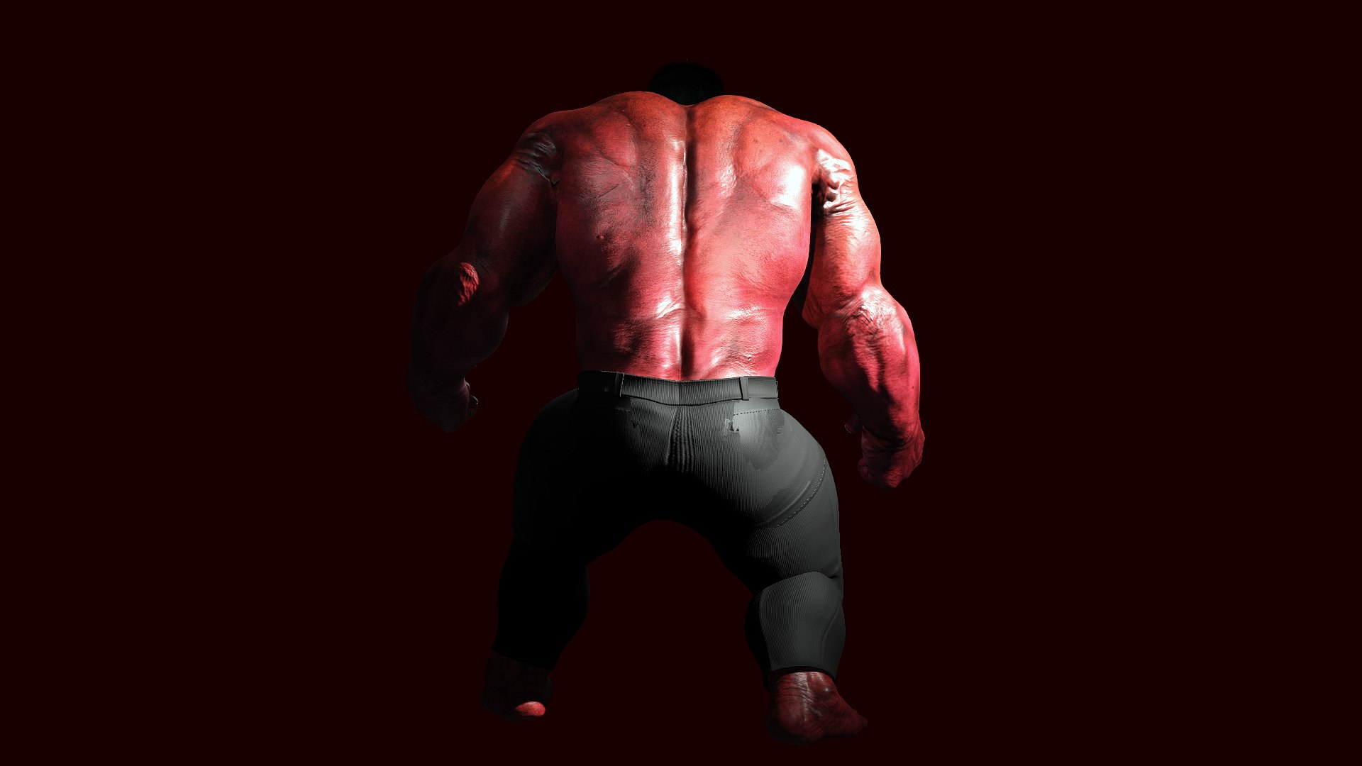 3D Red Hulk - TurboSquid 2355688