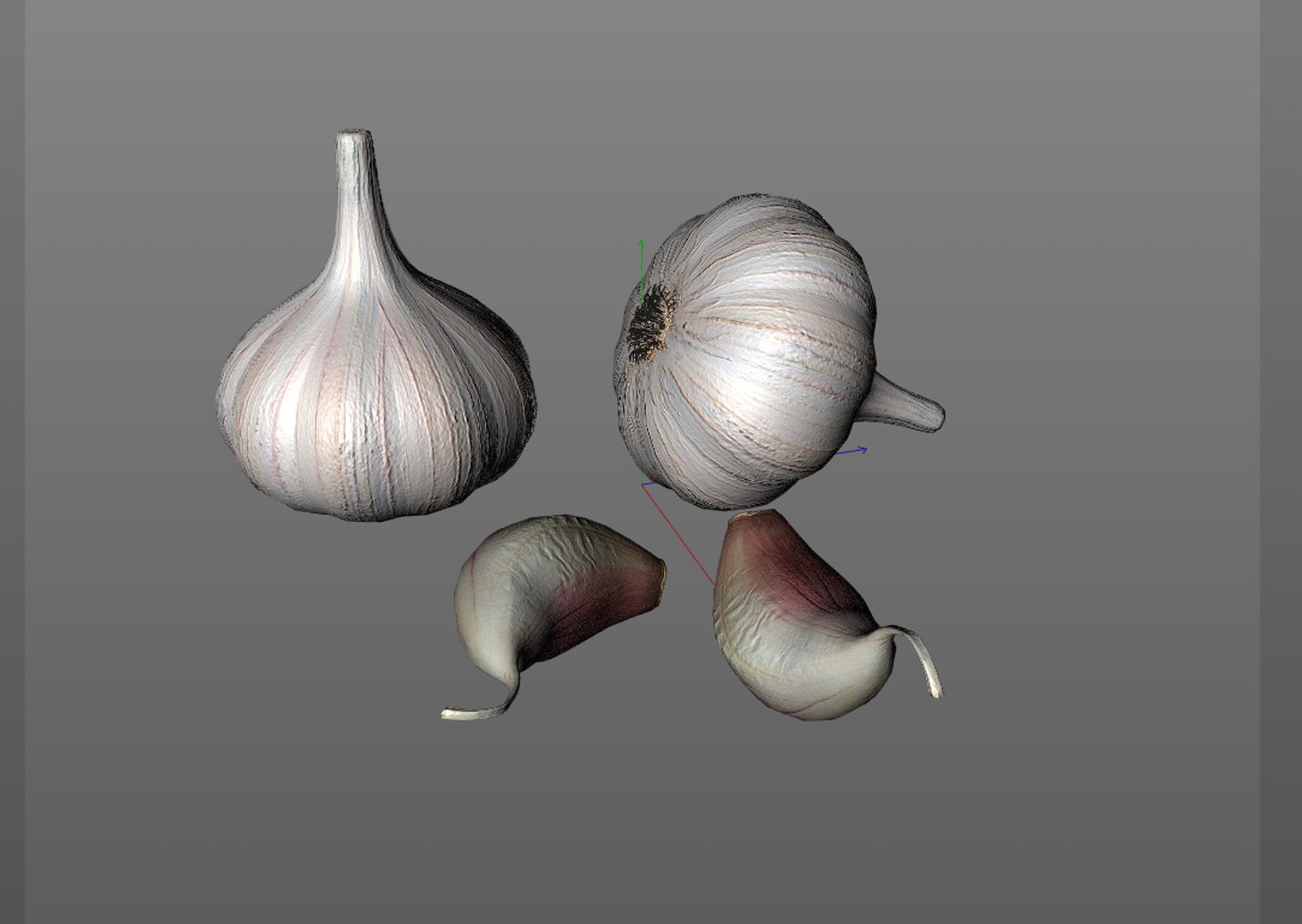 Garlic 3D Model - TurboSquid 1544531