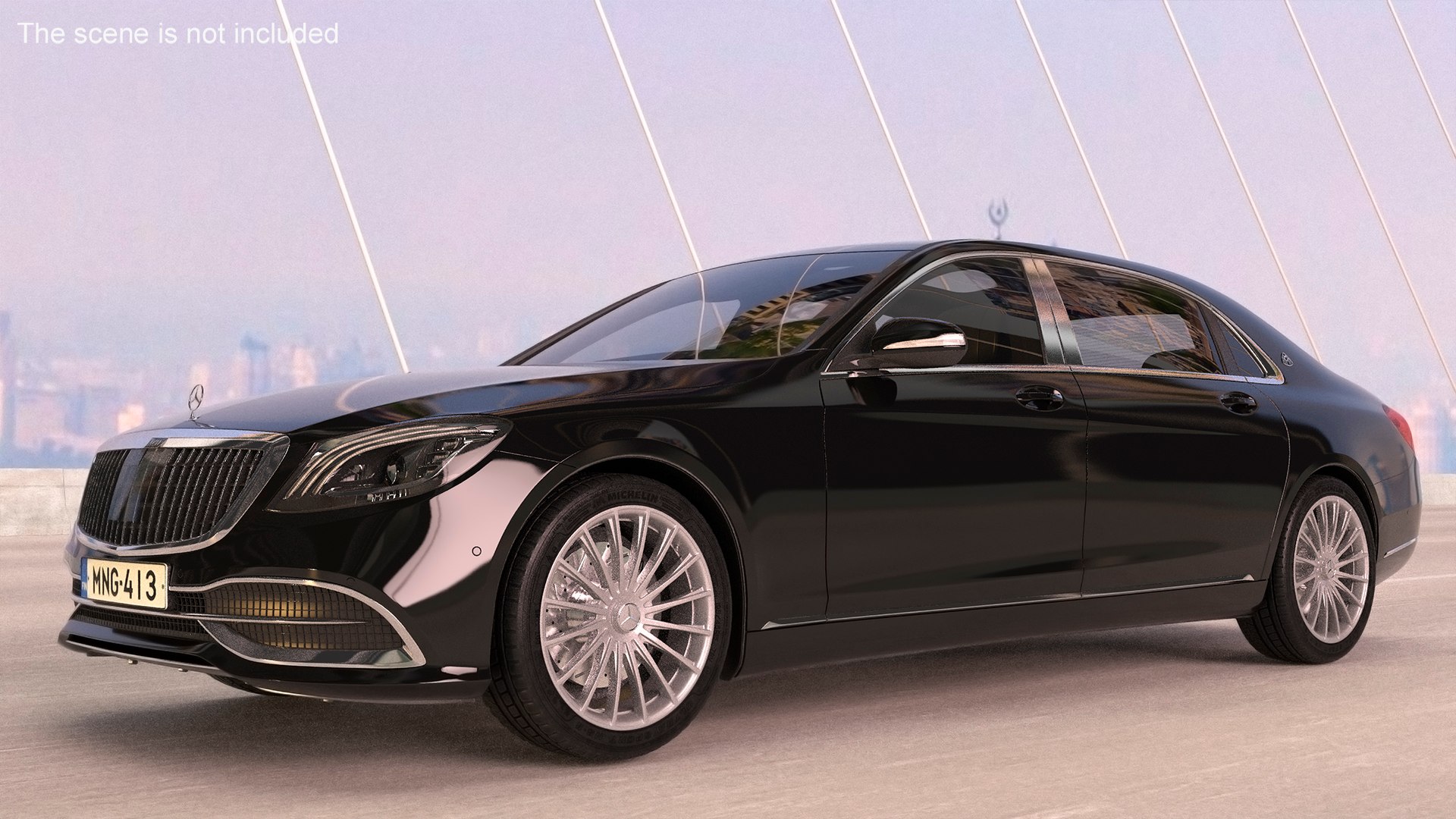 Mercedes Maybach S 560 Simple Interior 3D model - TurboSquid 2129019