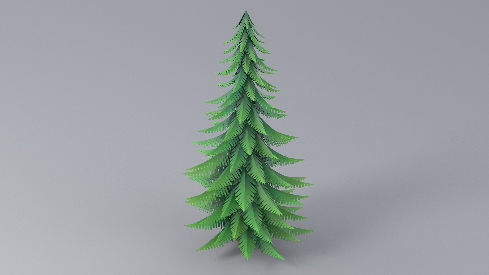 Cartoon Fir Tree 03 Model - TurboSquid 1941458