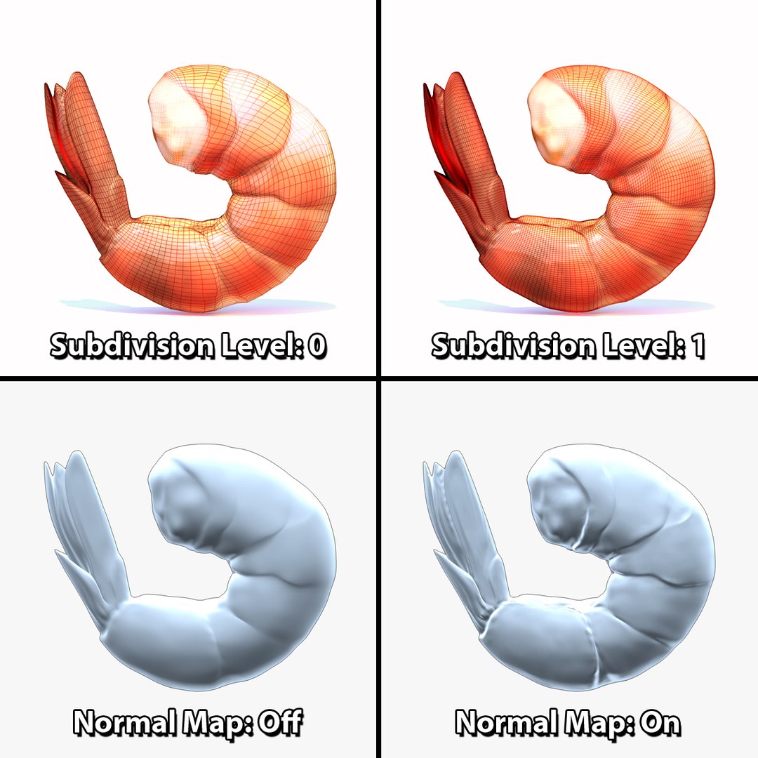 3d C4d Shrimp