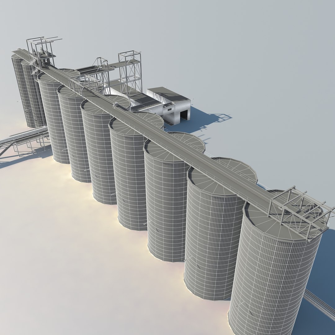 Silo Plant 3ds