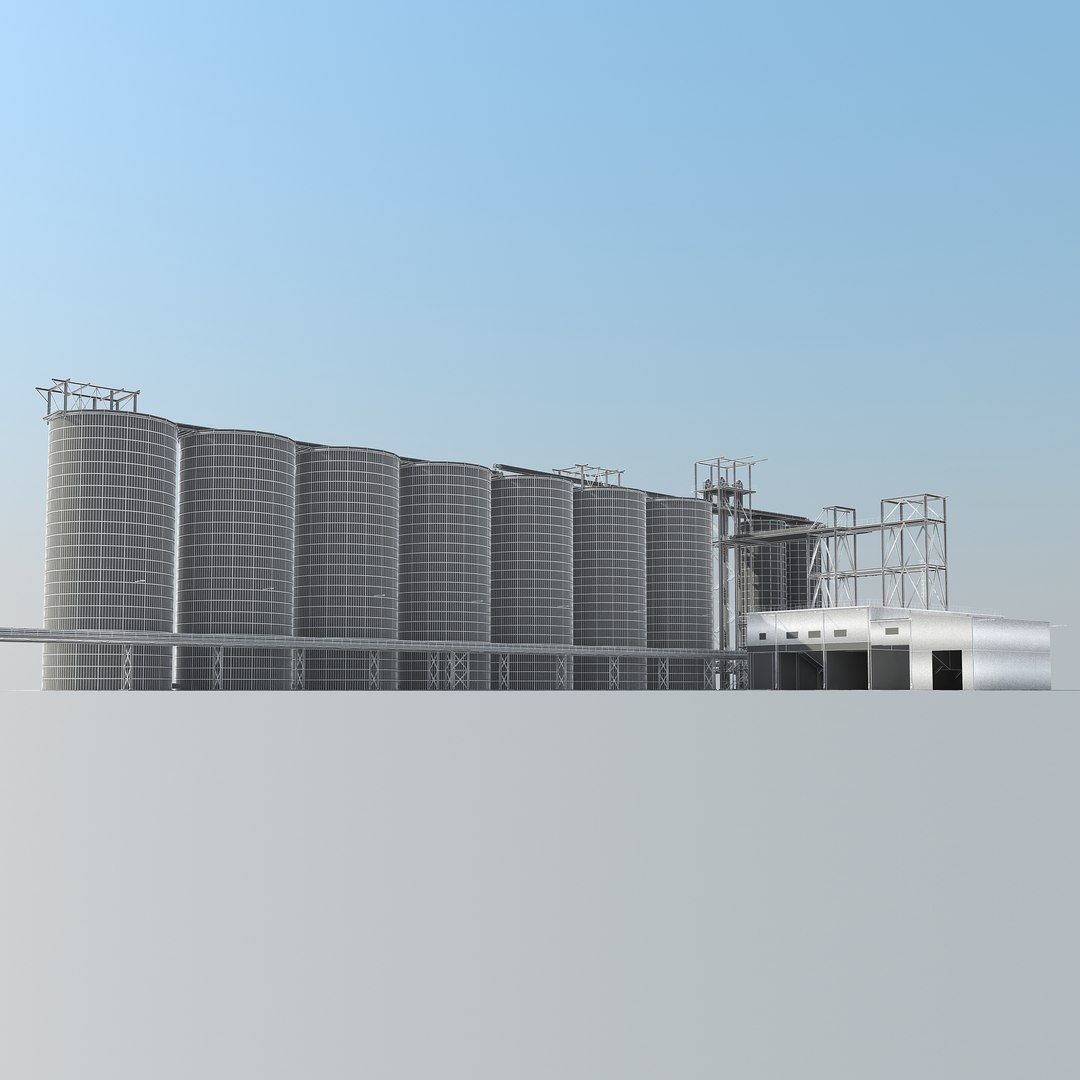 Silo Plant 3ds