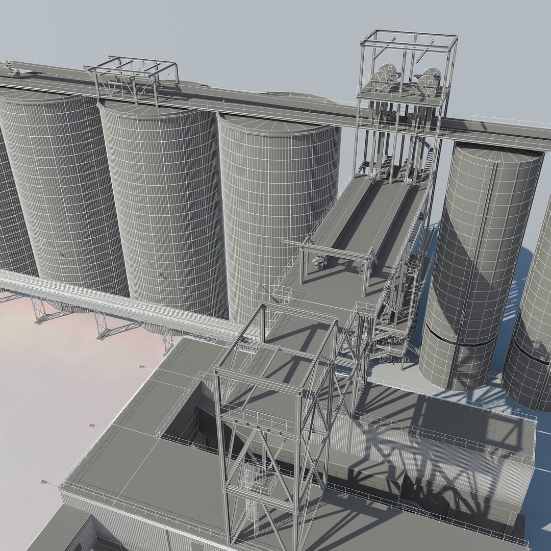 Silo Plant 3ds