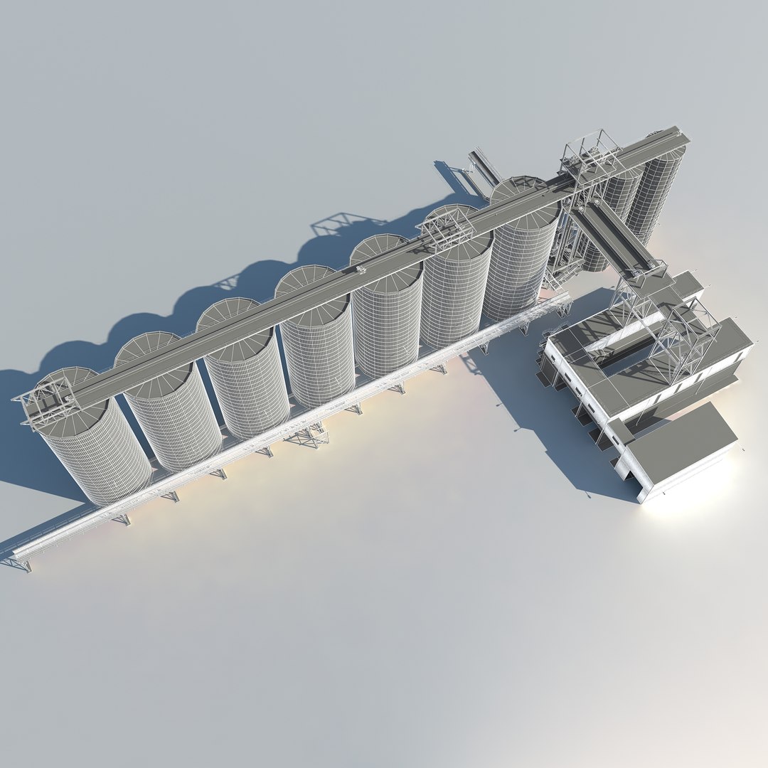 Silo Plant 3ds
