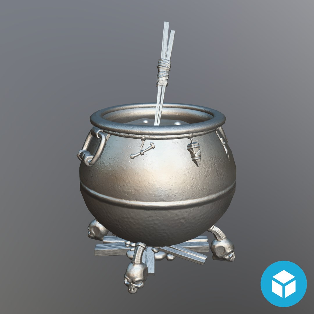 Magical Witch Cauldron 3D Model - TurboSquid 1331727