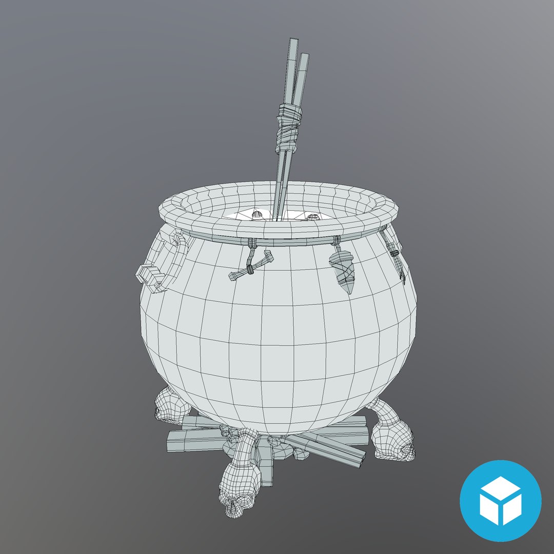 Magical Witch Cauldron 3D Model - TurboSquid 1331727