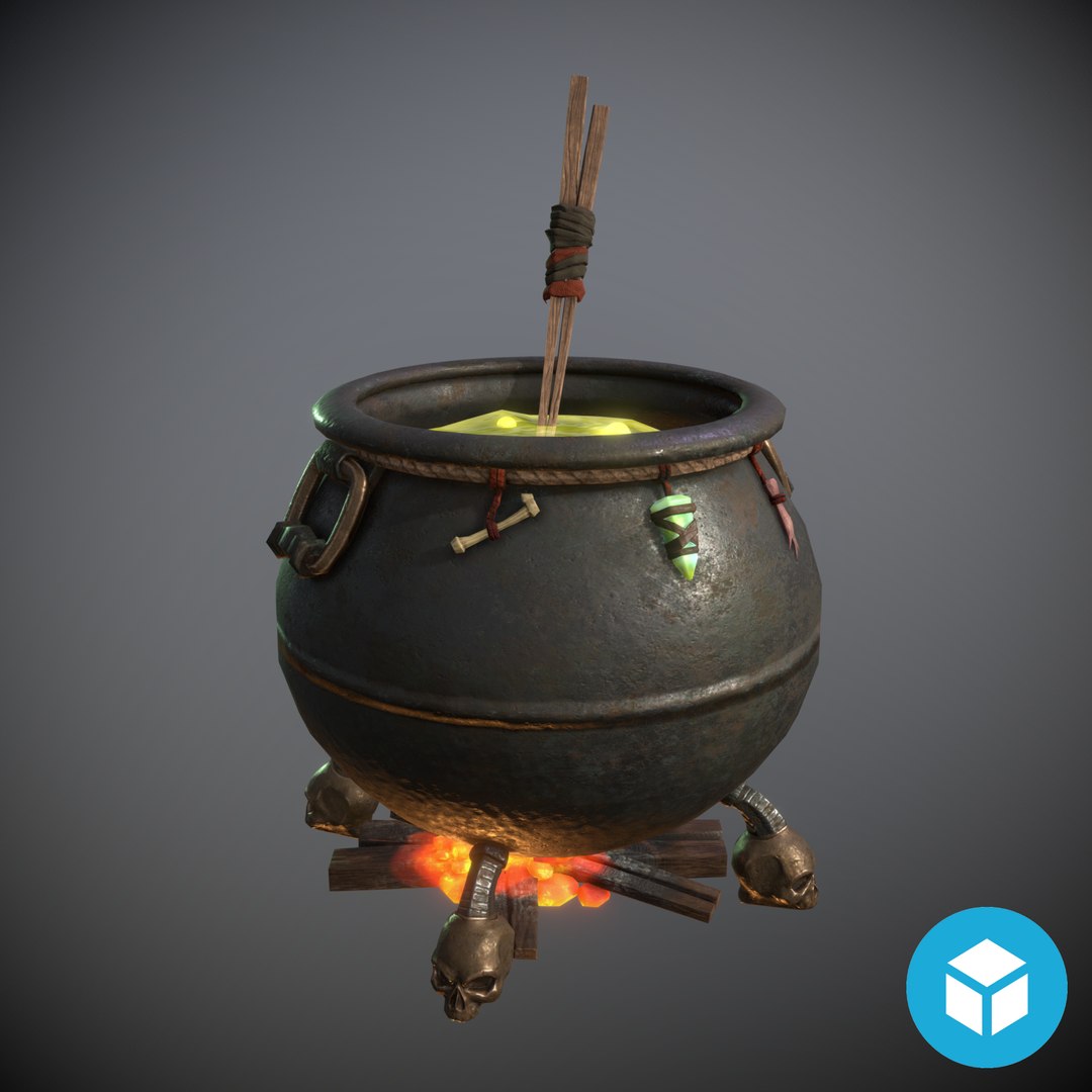 Magical Witch Cauldron 3D Model - TurboSquid 1331727
